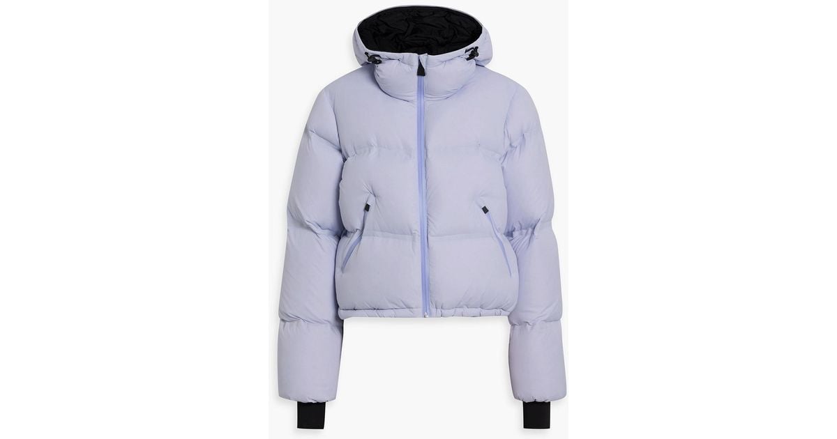 Aztech Mountain Minnie Nuke Cropped Quilted Down Ski Jacket in Blue | Lyst UK