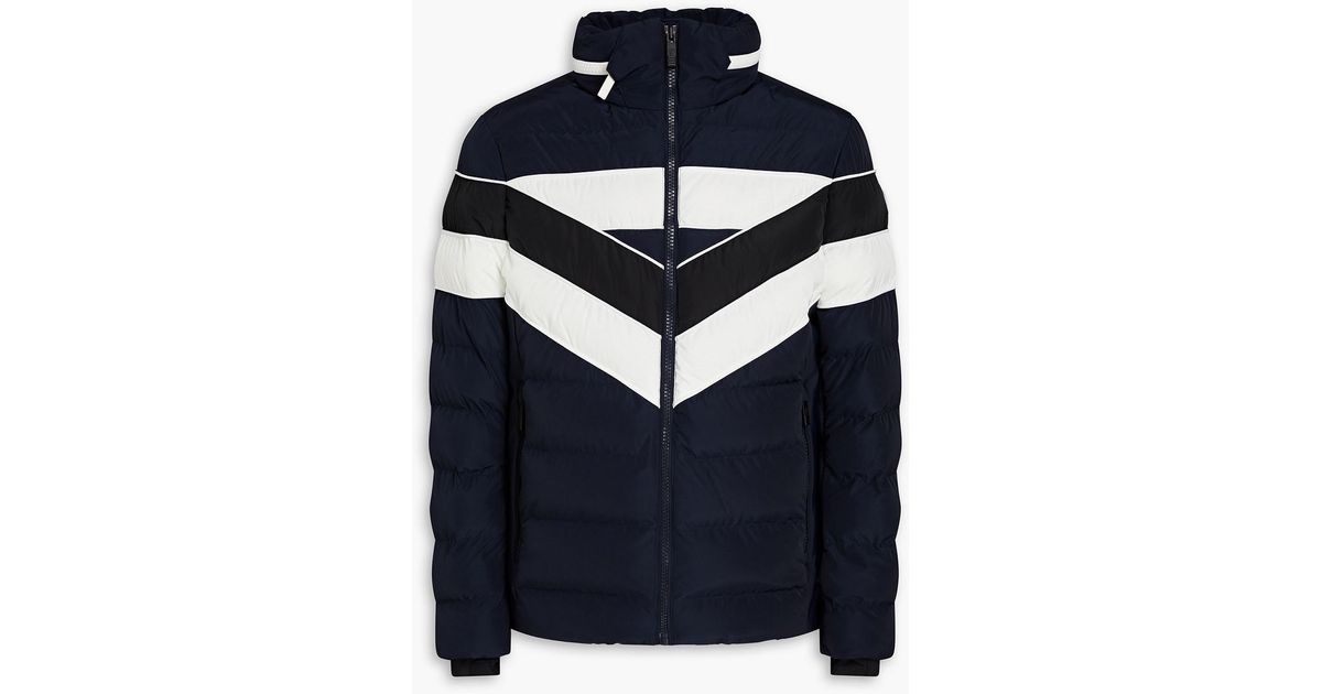 Fusalp Fernand Quilted Striped Ski Jacket in Blue for Men | Lyst