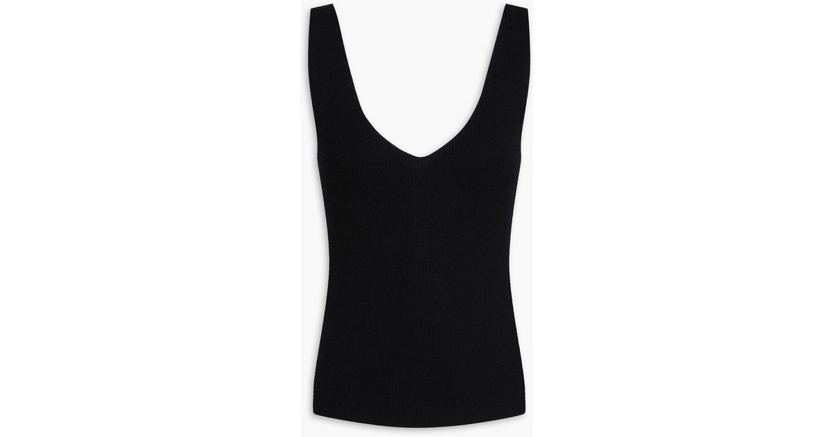 Altuzarra Ribbed Cashmere Tank in Black | Lyst UK