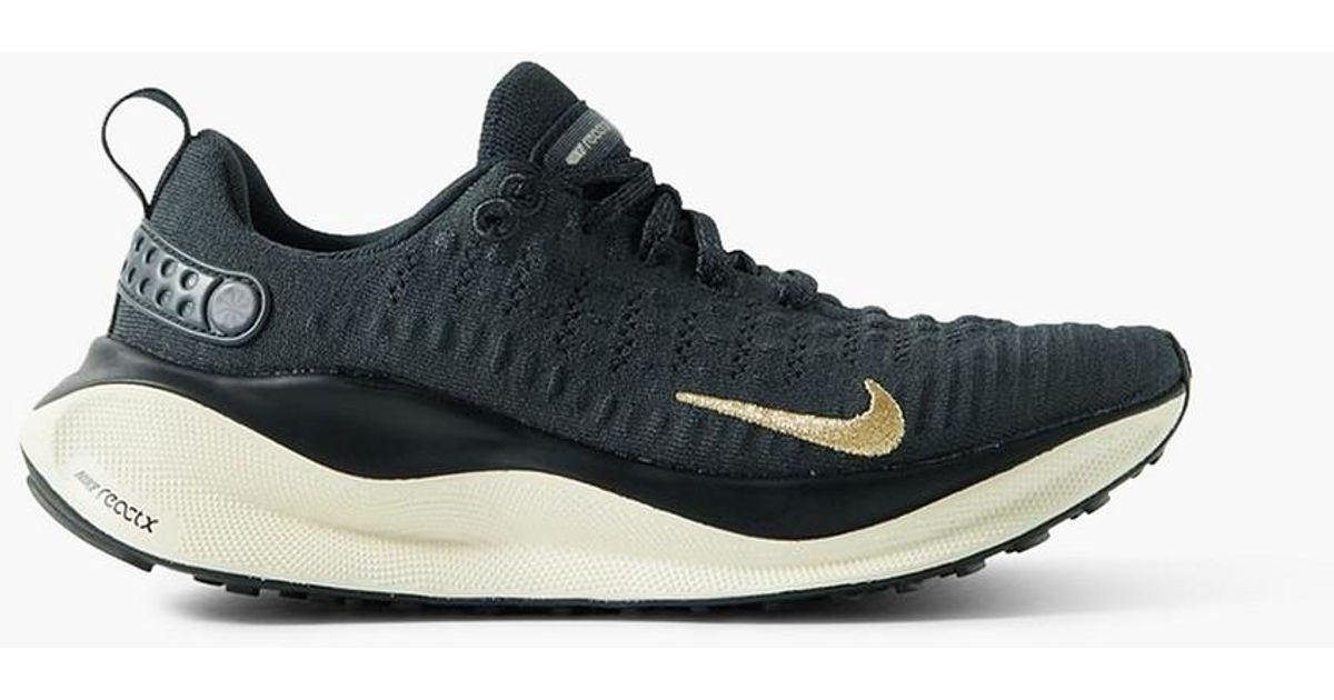 Nike Infinityrn 4 Rubber-trimmed Flyknit Sneakers in Black | Lyst