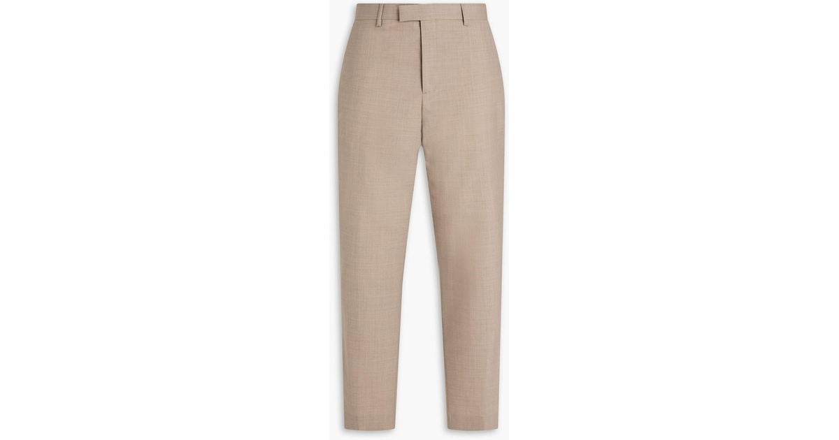 Sandro Wool-crepe Pants in Natural for Men | Lyst UK