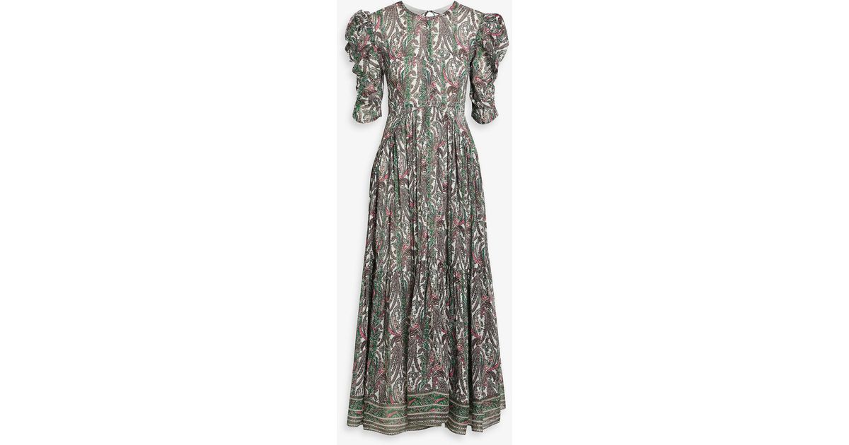 Isabel Marant Bealisa Paisley-Print Cotton And Silk-Blend Crepon Maxi ...