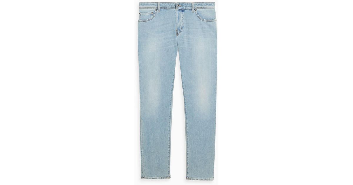 Peserico Faded Denim Jeans in Blue for Men | Lyst