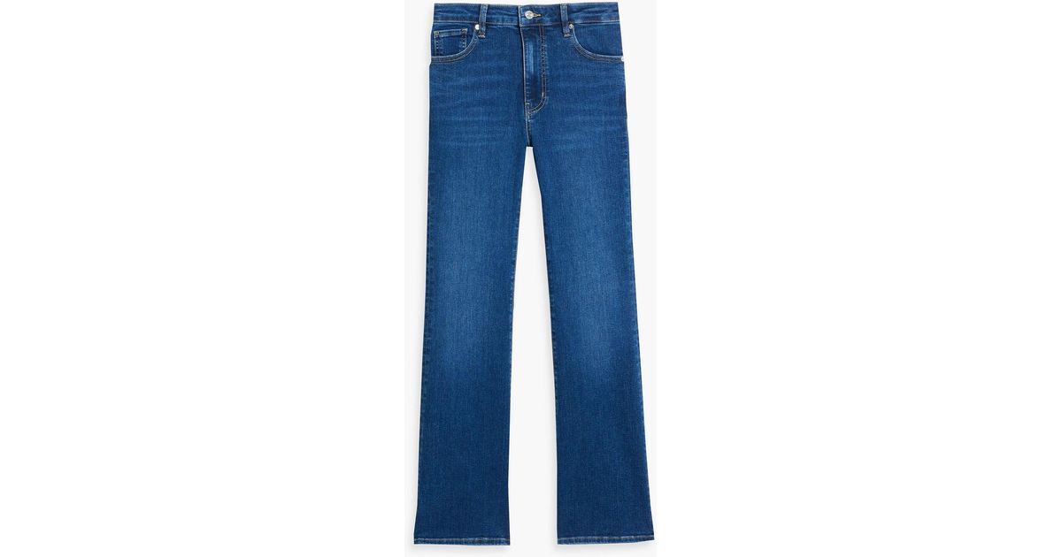 FRAME The Pixie Reboot High-Rise Bootcut Jeans in Blue | Lyst