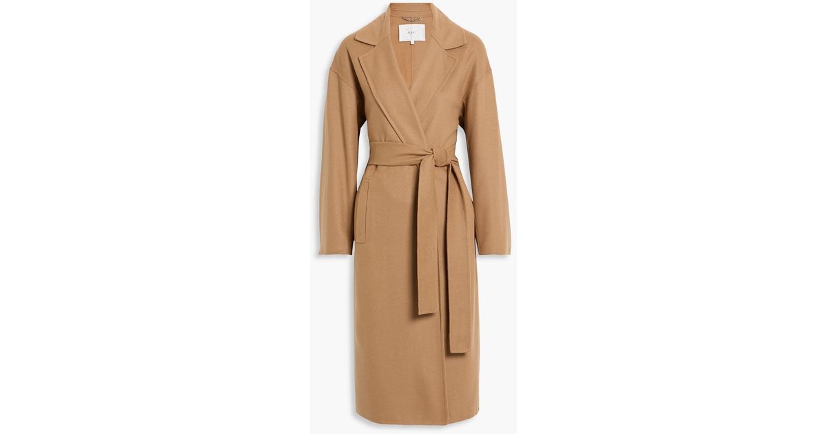 A.L.C. Peter Wool-Blend Felt Coat in Natural | Lyst