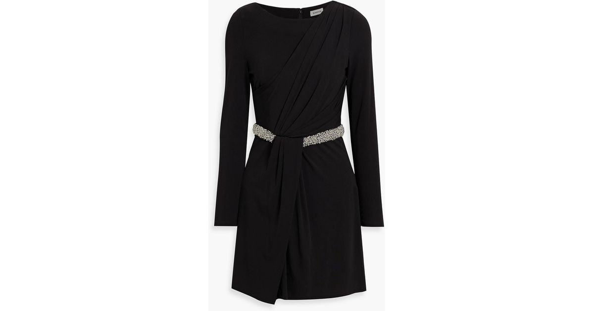 Jonathan Simkhai Tulia Wrap-Effect Embellished Stretch-Jersey Mini ...