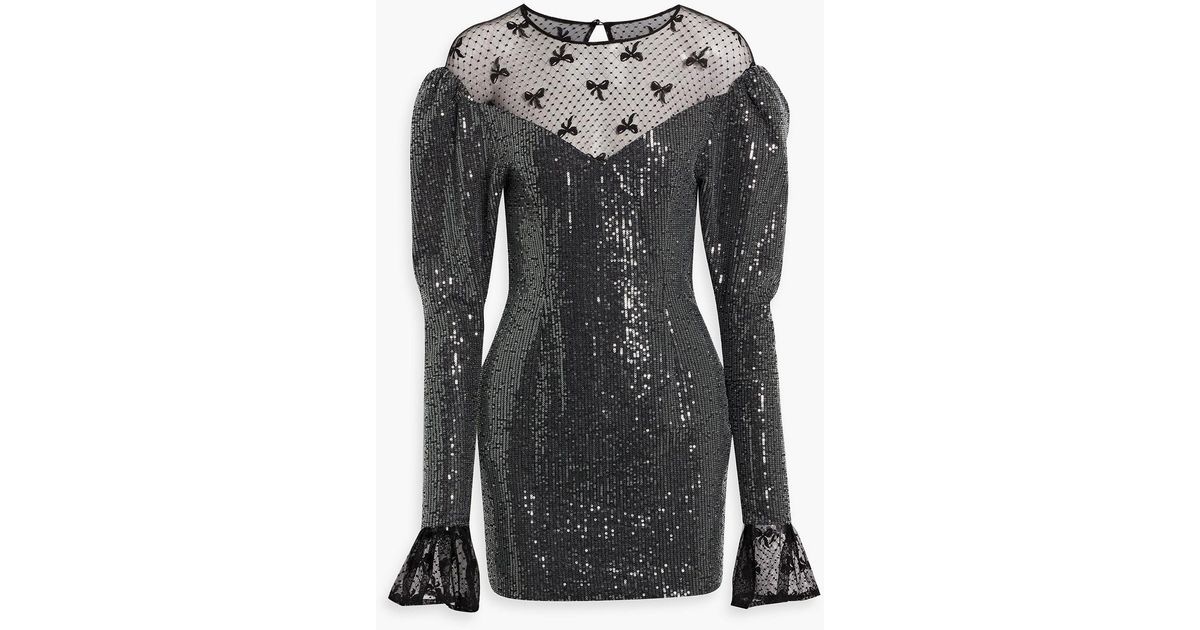 ROTATE BIRGER CHRISTENSEN Sequined Embroidered Cotton Point D'esprit ...