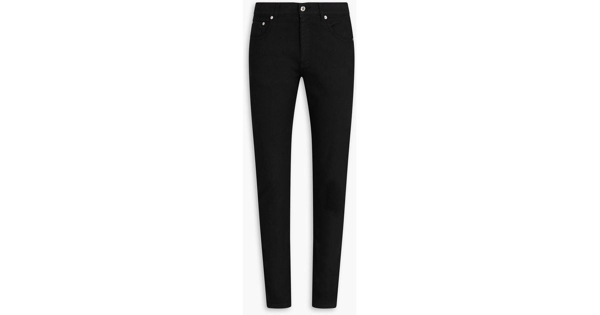 McQueen Coated Denim Jeans in Black for Men | Lyst UK