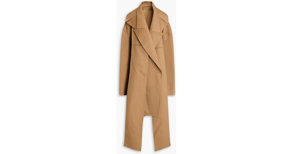 Peter Do Oversized Wool And Cashmere-blend Felt Coat in Natural | Lyst