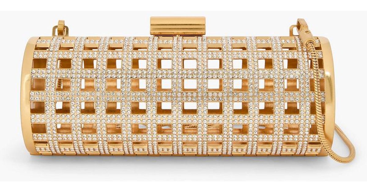Jonathan Simkhai Aviary-Tone Crystal Clutch in Metallic | Lyst UK