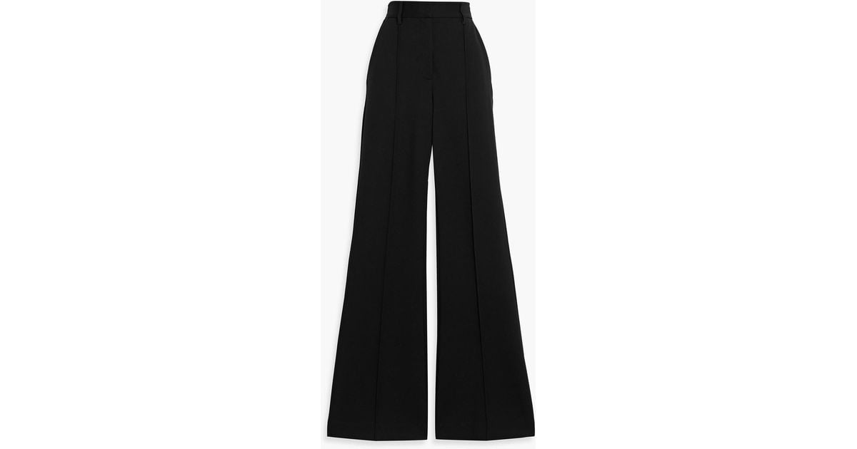 Theory Demitria Ponte Flared Pants in Black | Lyst