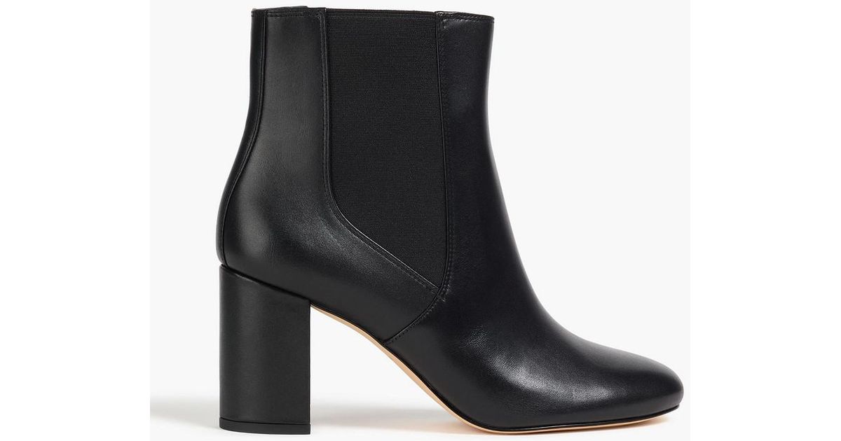 Stuart Weitzman Celina Leather Chelsea Boots in Black | Lyst