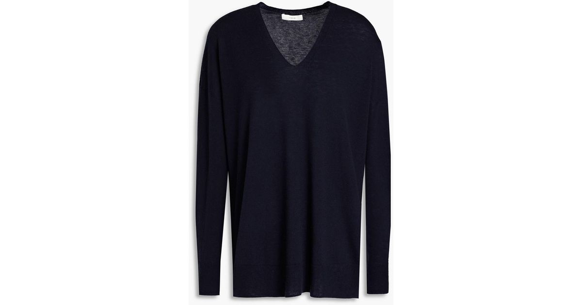Vince Wool-Blend Sweater in Blue | Lyst UK