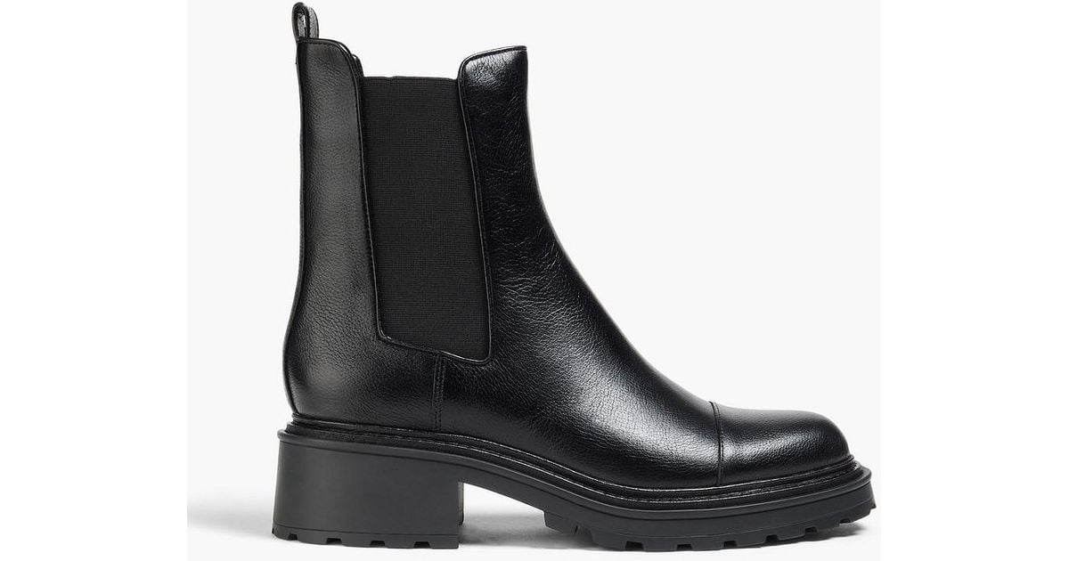 Veronica Beard Delilah Leather Chelsea Boots in Black | Lyst UK