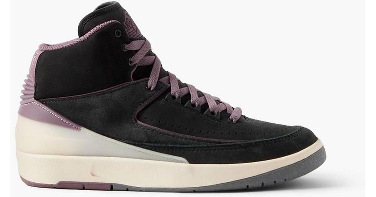 Nike Air Jordan 2 Retro Rubber And Leather-trimmed Suede High-top ...