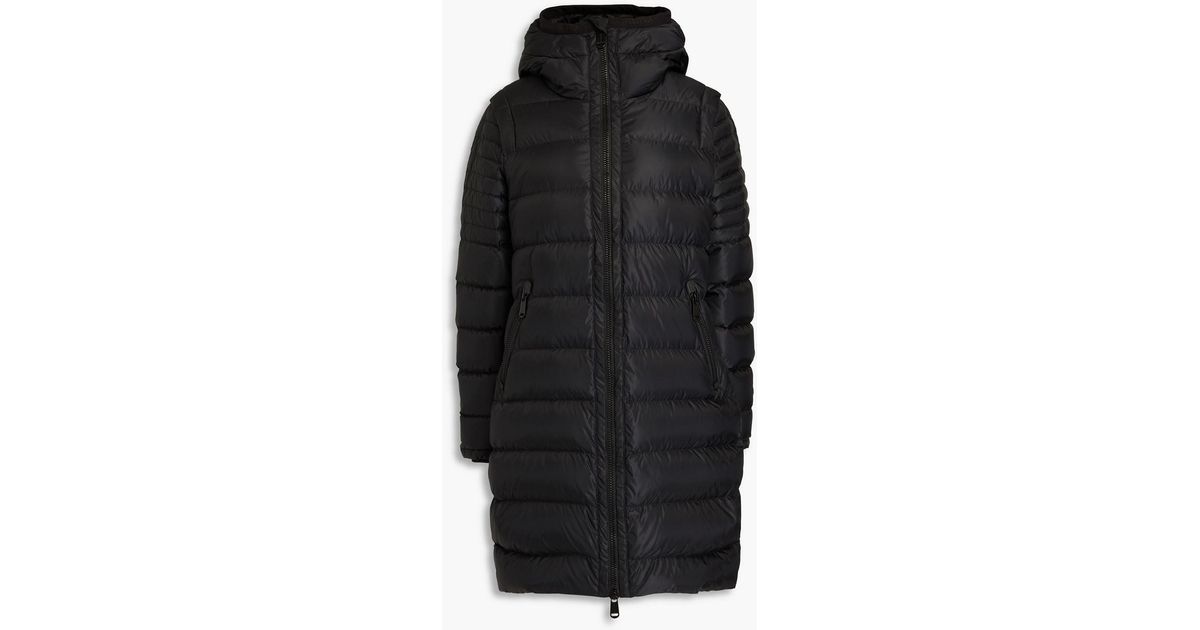 Goldbergh Jump Quilted Shell Hooded Down Coat in Black | Lyst UK