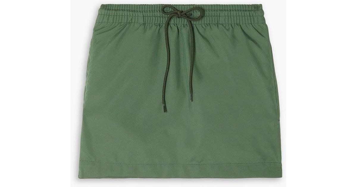 Wardrobe NYC Utility Shell Mini Skirt in Green | Lyst