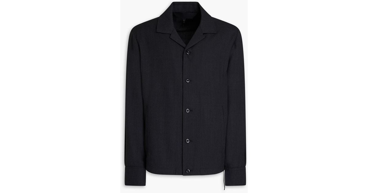 Rag & Bone Finlay Wool-blend Overshirt in Black for Men | Lyst