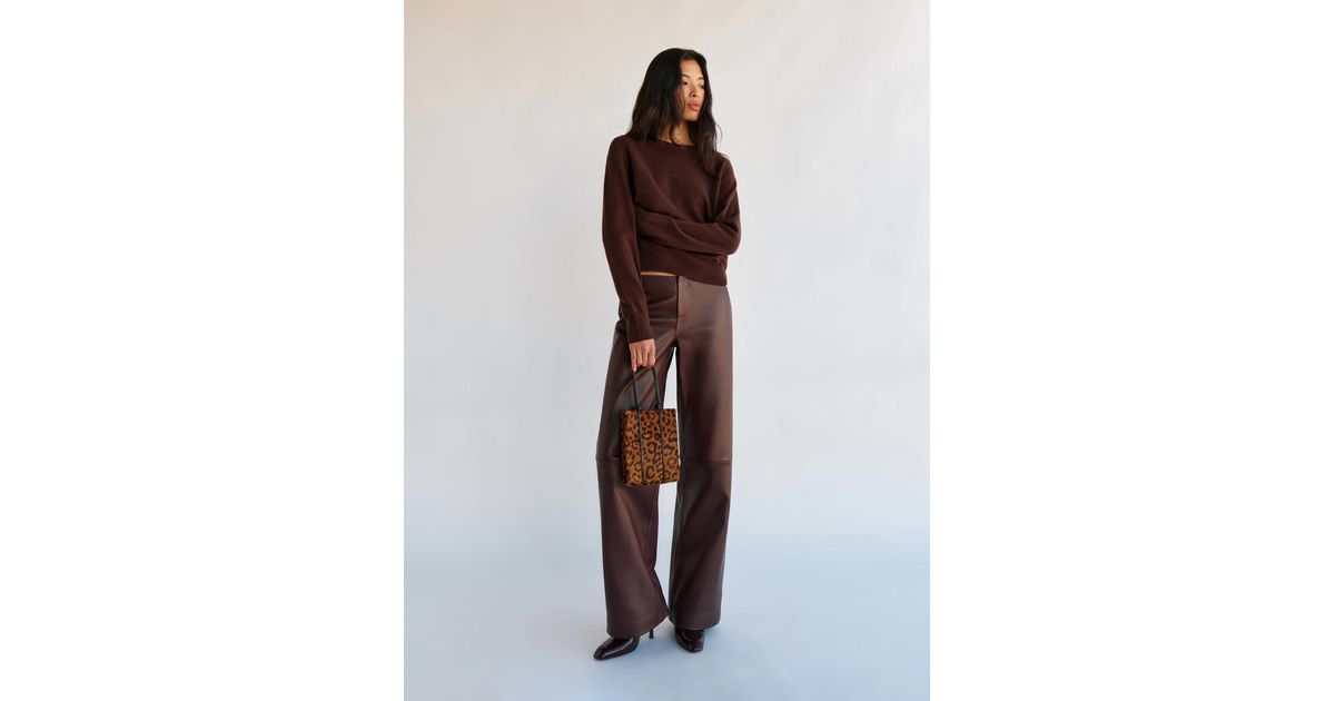 Reformation Nikki Cashmere Crew Sweater in Purple | Lyst Australia