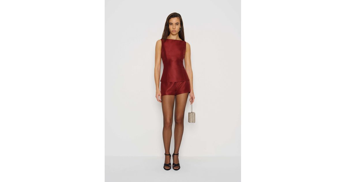 Reformation Eliana Two Piece Wine in Red | Lyst UK
