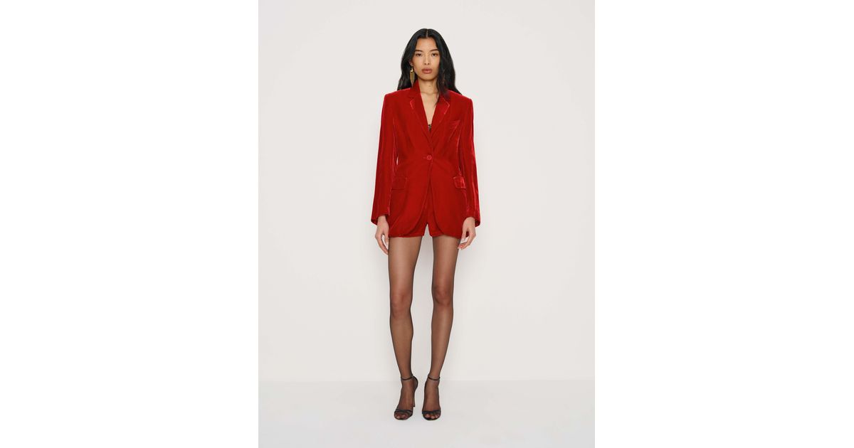 Reformation Vintage D & G Velvet Set in Red | Lyst UK