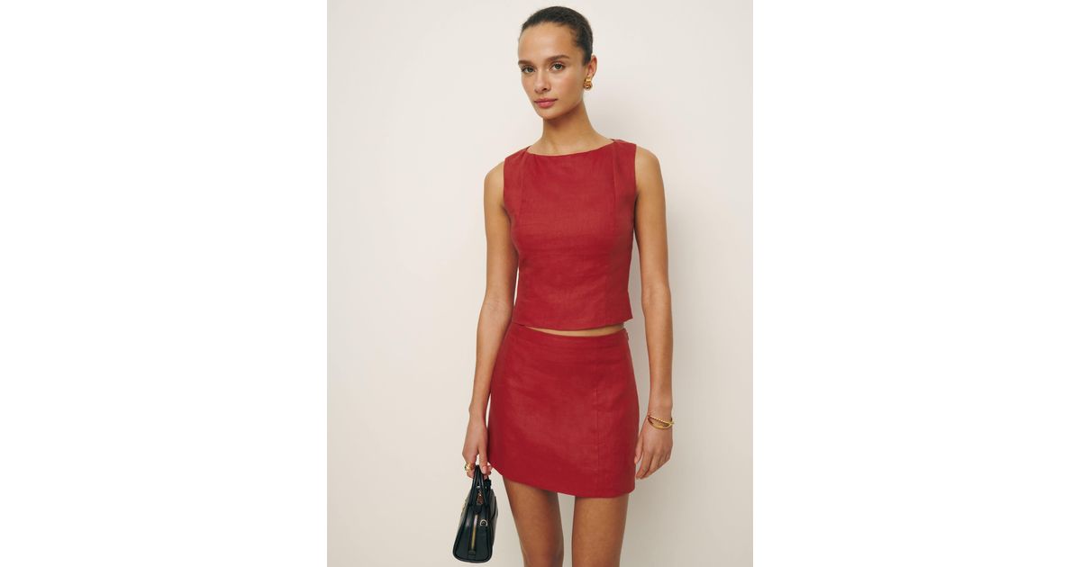 Reformation Petites Grace Linen Two Piece 6P | Lyst