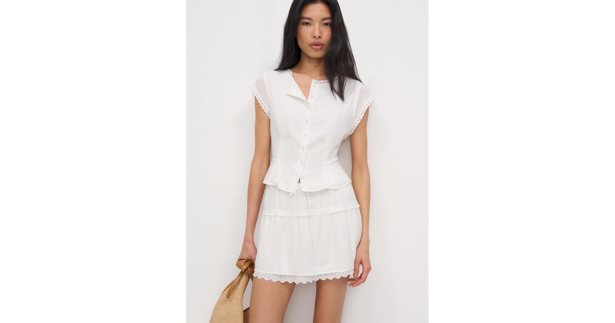 Reformation Valetta Two Piece 0 in White | Lyst