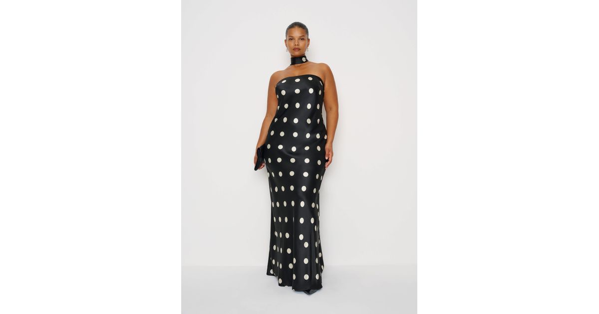 Reformation Oren Silk Dress Es in White | Lyst UK