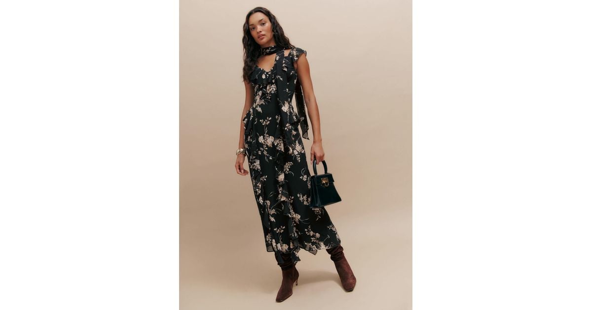 Reformation Silvana Dress in Natural | Lyst