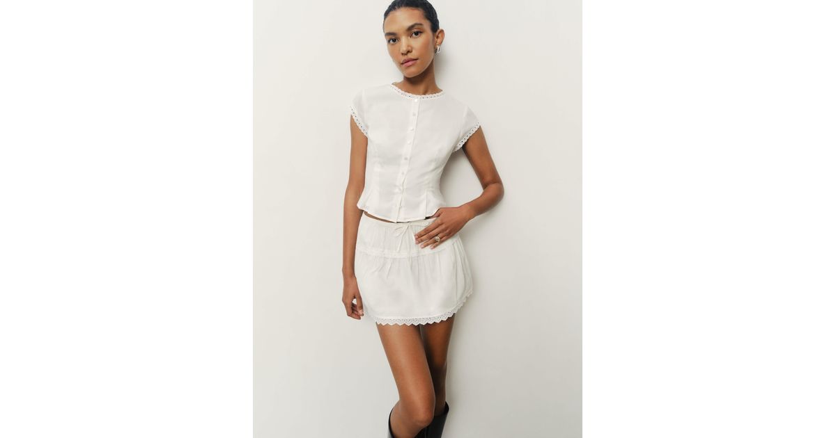 Reformation Valetta Two Piece in White | Lyst