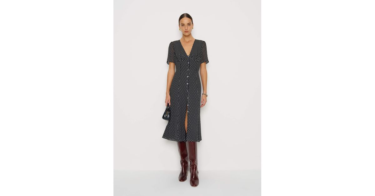 Reformation Lise Dress 4 in Natural | Lyst
