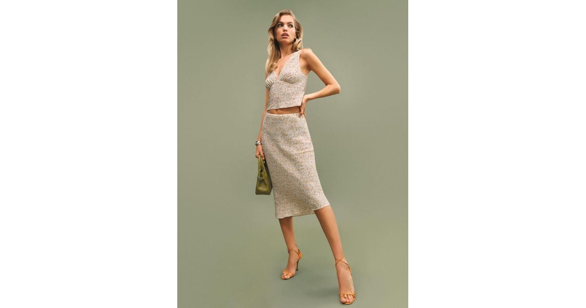 Reformation Ryan Two Piece in Green | Lyst