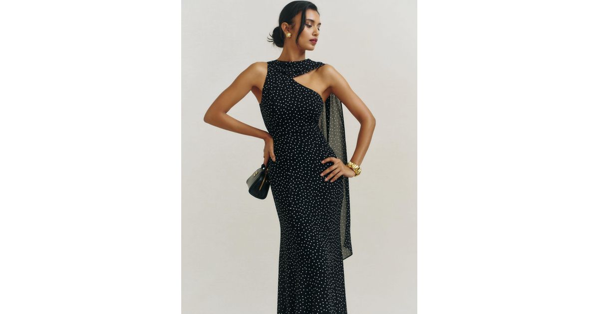 Reformation Rosalynn Dress in Black | Lyst