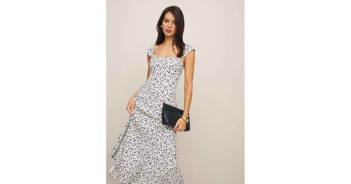 Reformation Bryson Dress in White | Lyst