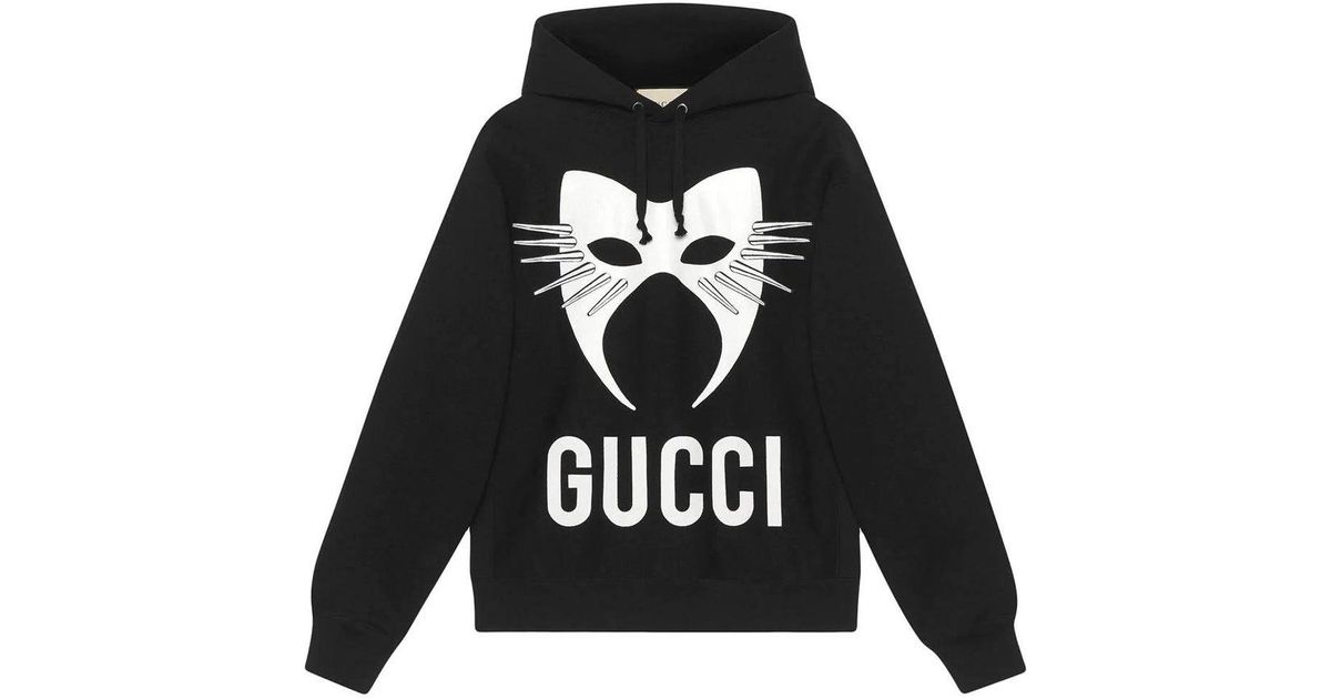 Gucci Mask Over The Head Hoodie in Black for Men | Lyst
