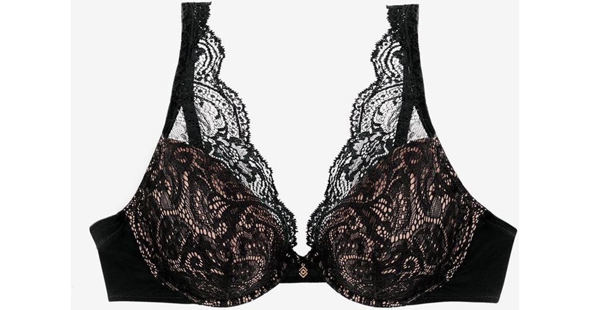 Thirdlove Lace Contour Plunge Bra in Black | Lyst