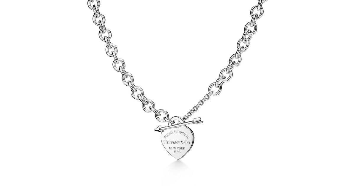 Tiffany & Co. Metal Return To Tiffany® Lovestruck Heart Tag Necklace in ...