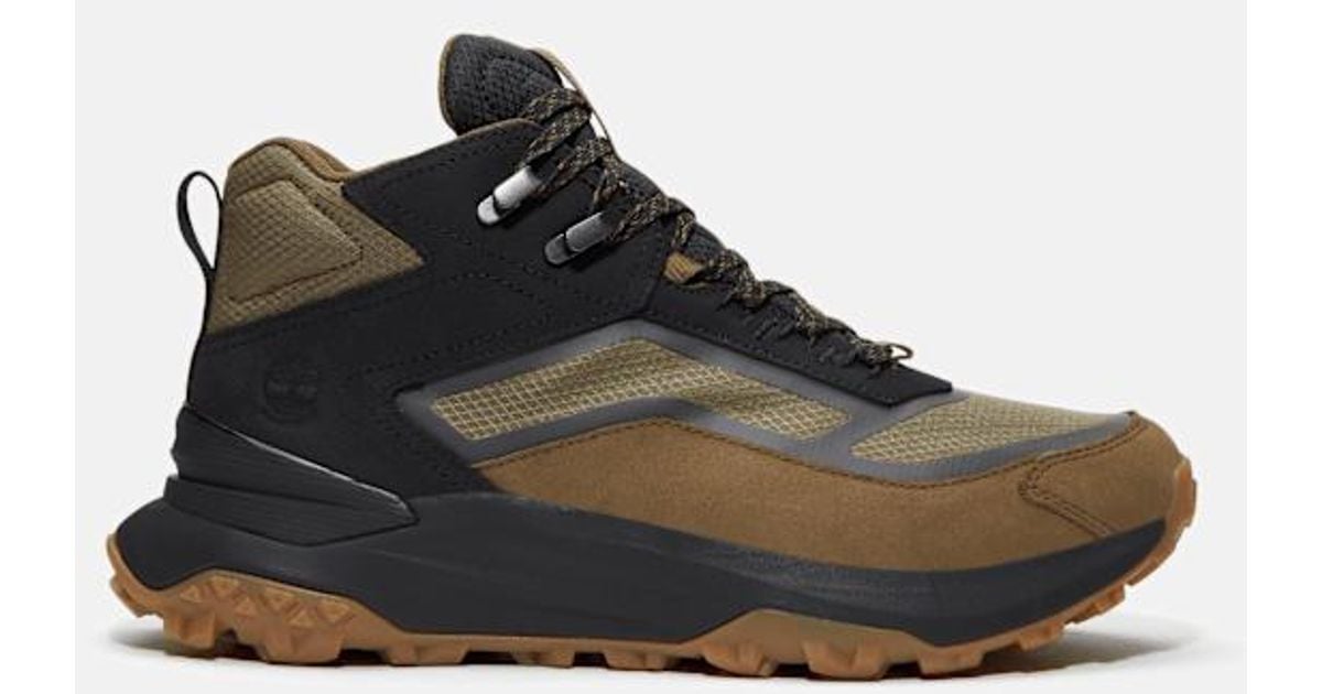Timberland Motion Access Mid Lace-Up Waterproof Trainer For in Black ...