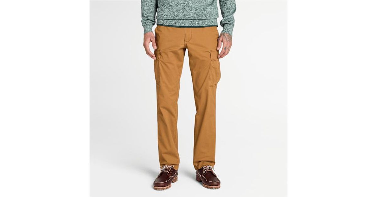 Timberland Brookline Twill Cargo Trouser For in Blue for Men | Lyst UK