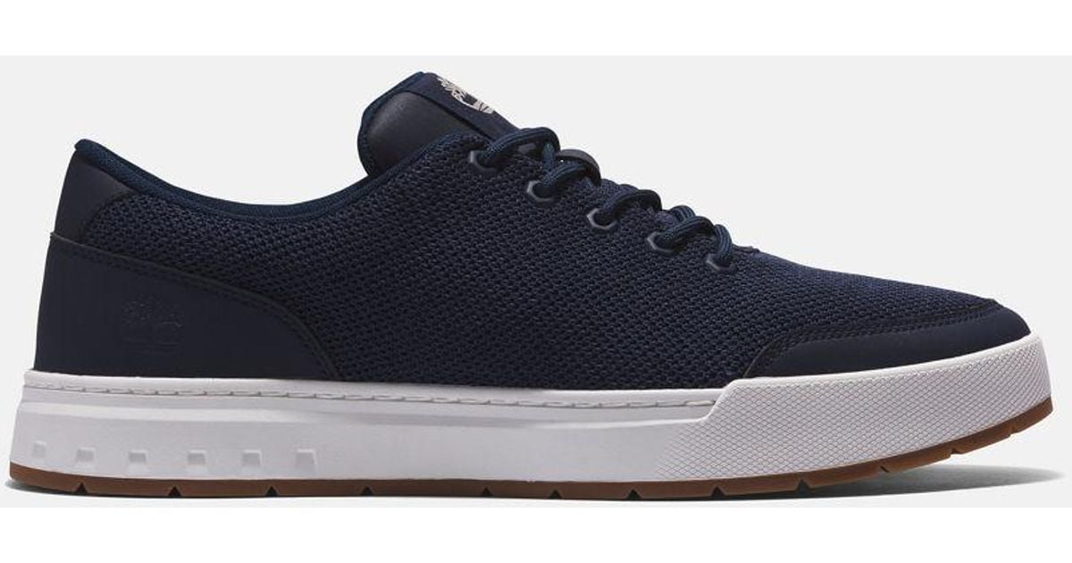 Timberland Maple Grove Lace-up Low Trainer For Men In Dark Blue, Man ...