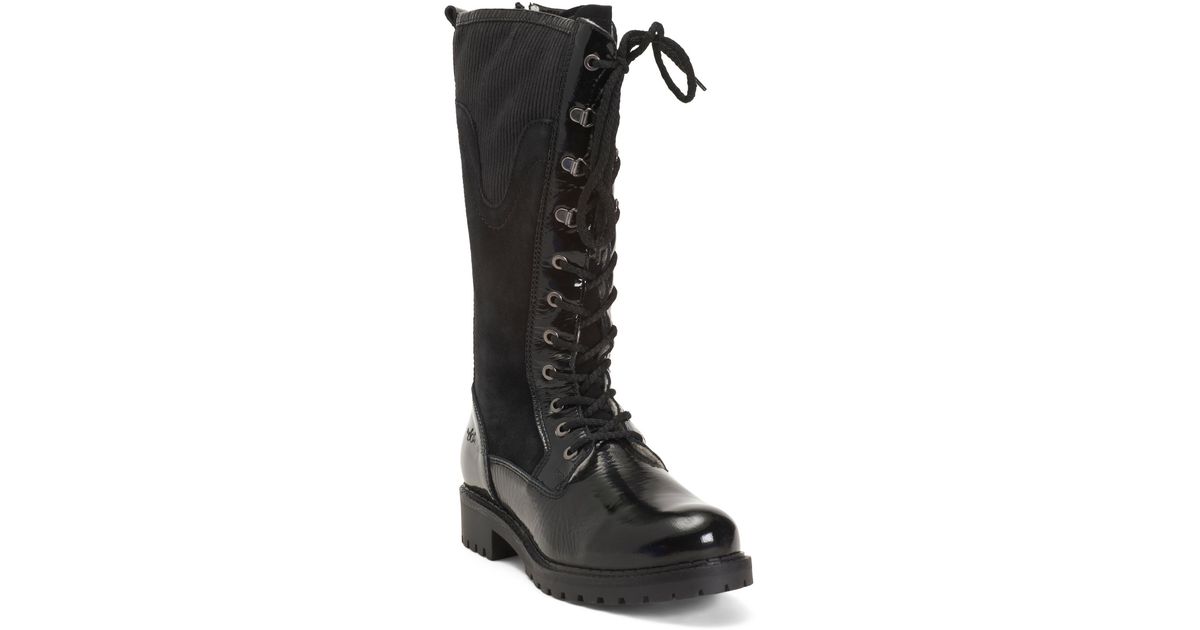 TJ Maxx Patent Leather Harrison Lace Up Boots For Leather/Suede in ...
