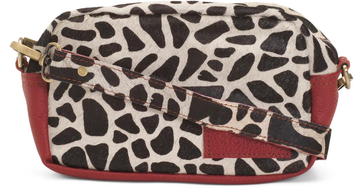TJ Maxx Leather Bristol Crossbody in Black | Lyst