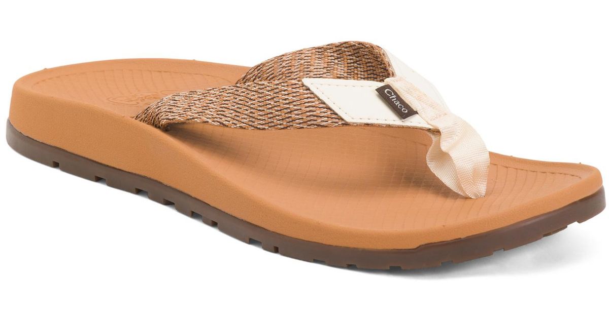 TJ Maxx Lowdown Flip Flops With Extended Sizes For in White | Lyst