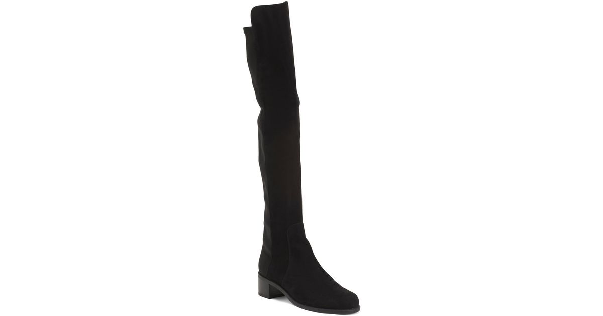 TJ Maxx Suede Reserve High Shaft Boots For in Black | Lyst