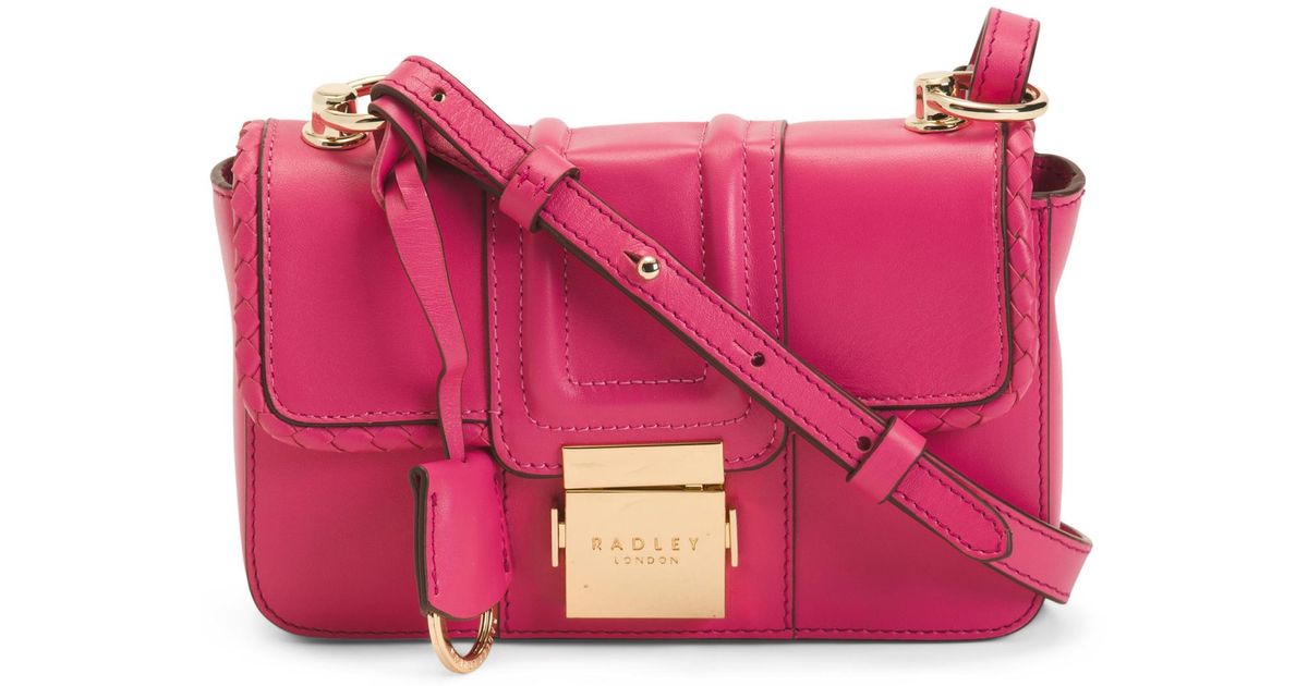 TJ Maxx Leather Hanley Close Weave Flap Over Mini Crossbody, Leather in ...