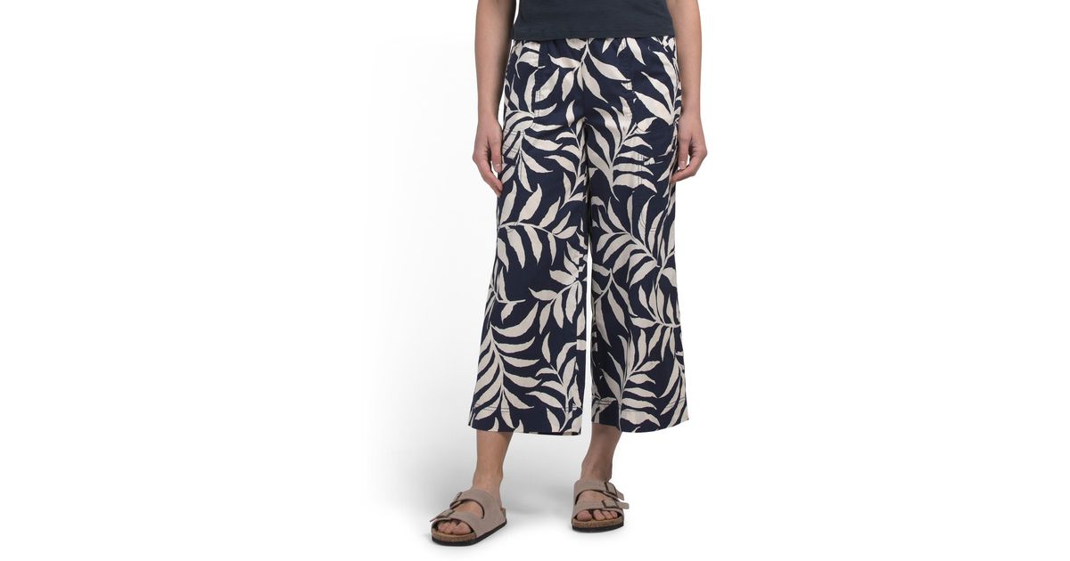 TJ Maxx High Rise Utility Wide Cropped Pants With Angled Pockets For ...
