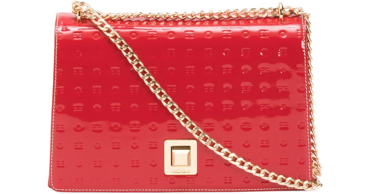 TJ Maxx Patent Leather Crossbody Bag, Leather in Red | Lyst