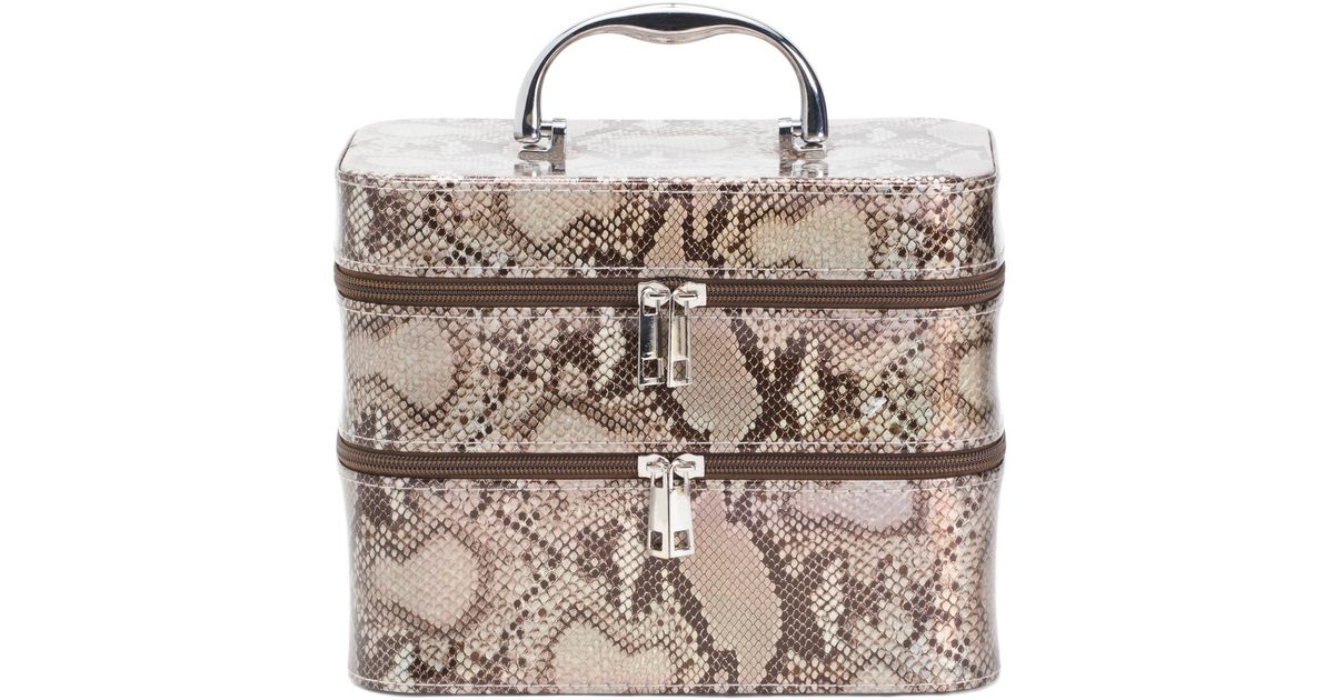 TJ Maxx Double Zip Hard Train Case, Leather | Lyst