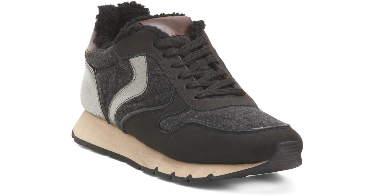 TJ Maxx Suede Julia Shearling Lined Sneakers For in Black | Lyst