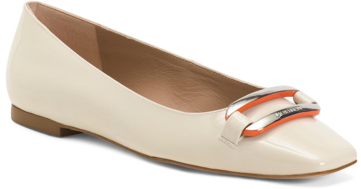 TJ Maxx Patent Leather Cayden Square Toe Loafers For in White | Lyst